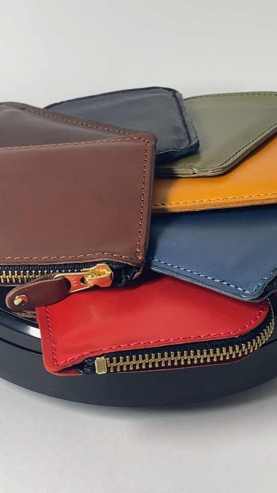 Tochigi Leather Coin Mini Wallet Men Women Made in Japan Full Vegetable ...