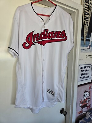 2019 CLEVELAND INDIANS JERSEY Authentic Throwback Mens 48 XL All Star ...
