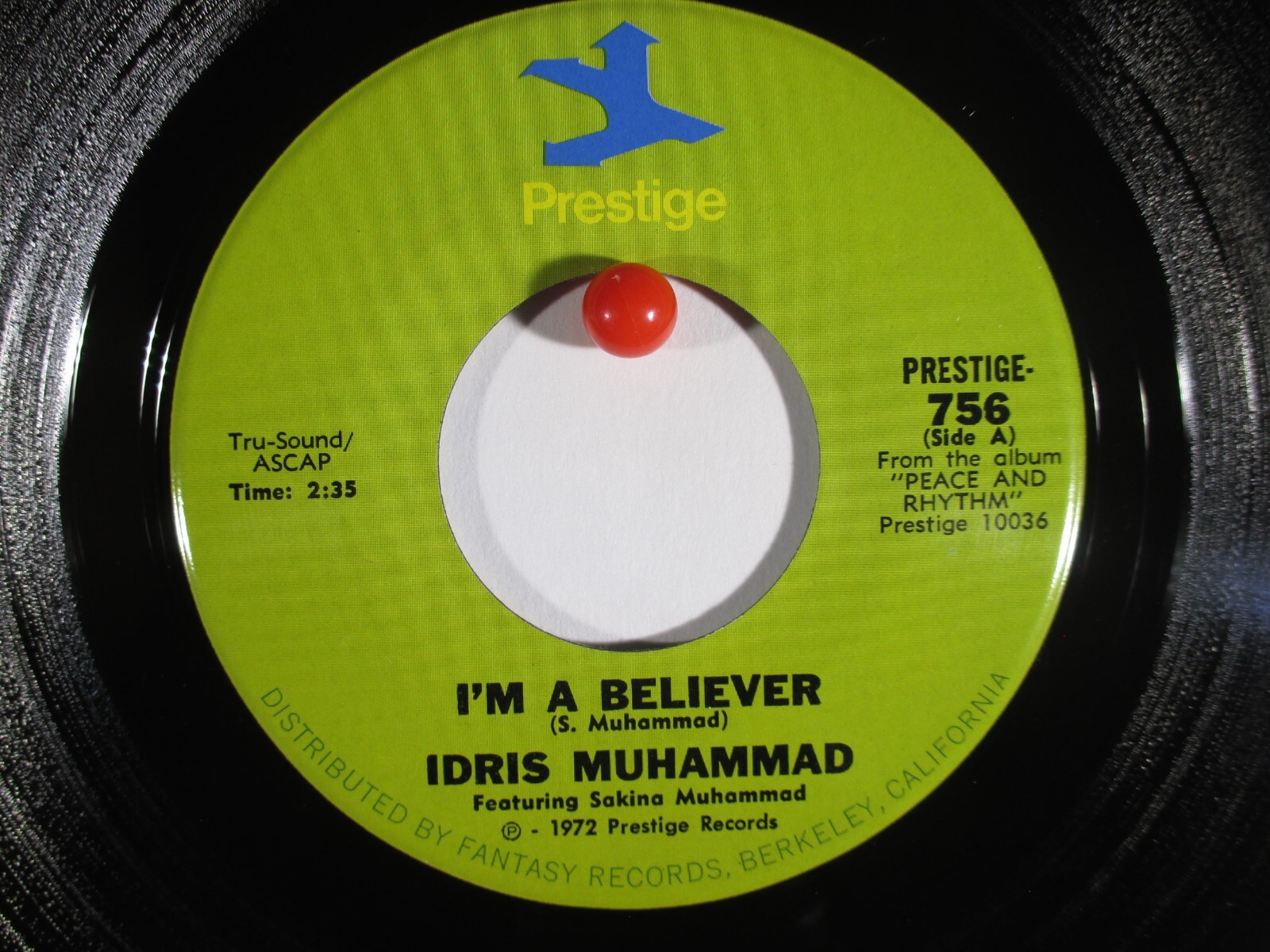 Idris Muhammad Prestige 756 I'm a Believer b/w Rhythm Early 70's Hard ...
