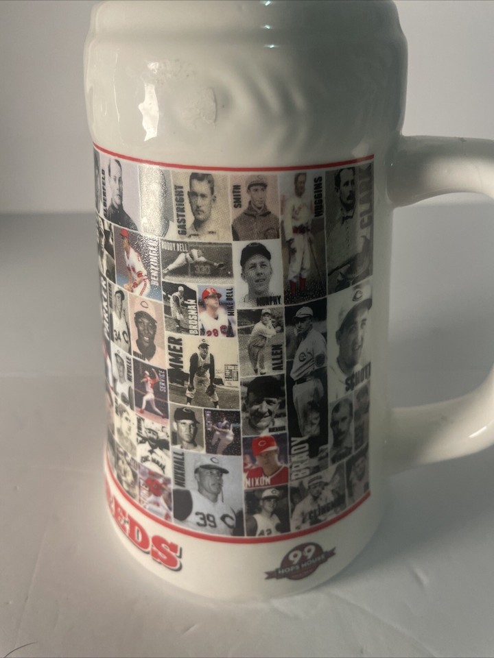 Cincinnati Reds Stein Mug Ken Griffey JR Pete Rose Barry Larkin 99 MLB ...