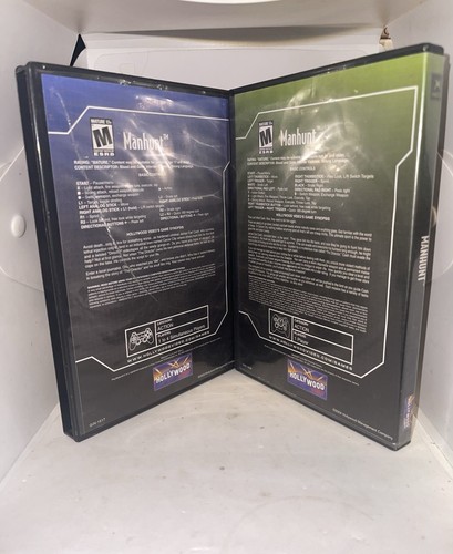 Manhunt PlayStation 2 PS2 & XBOX 2003 Game + Case Former Rental ...