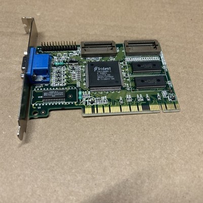 Trident TGUI9680 1MB ~ Vintage Gaming PCI SVGA CARD for 486, Pentium ...