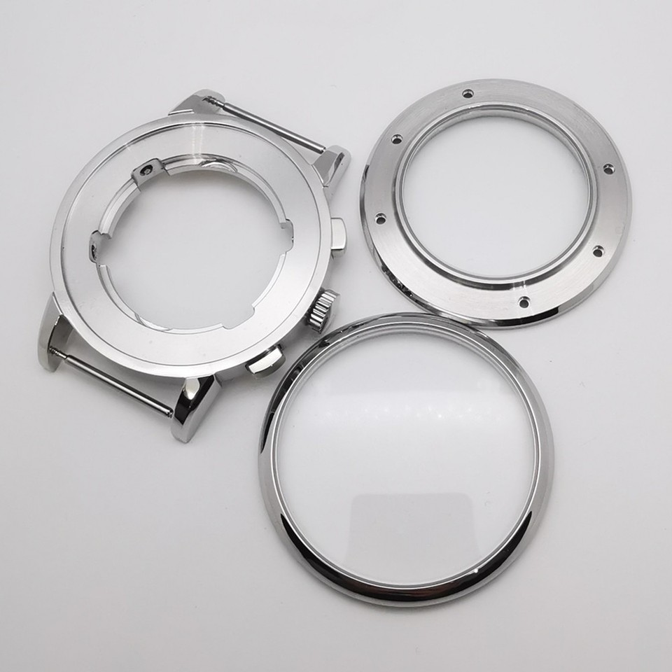 42mm Men's Watch Parts Blank Watch Case Dial Hands with ST1655 movement ...
