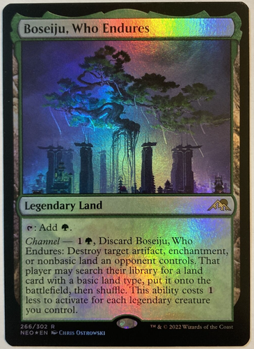 MTG Boseiju, Who Endures *FOIL* Kamigawa: Neon Dynasty 266/302 Pack ...