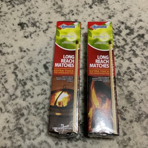 Diamond Long Reach Matches 2 Boxes of 75 each | eBay