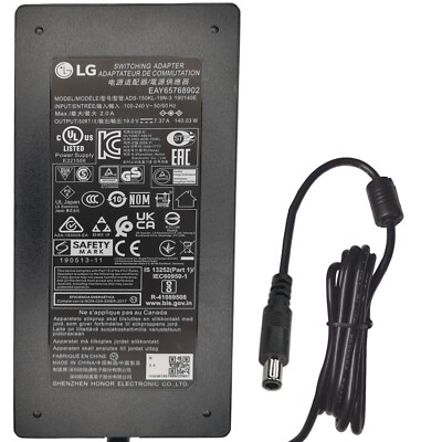 OEM 19V AC/DC Adapter Charger For LG 34UC97 27UD88 34UM95 Monitor ...