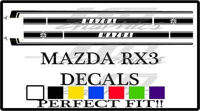 MAZDA ROTARY SIDE STRIPE STICKER DECAL RX3 | eBay
