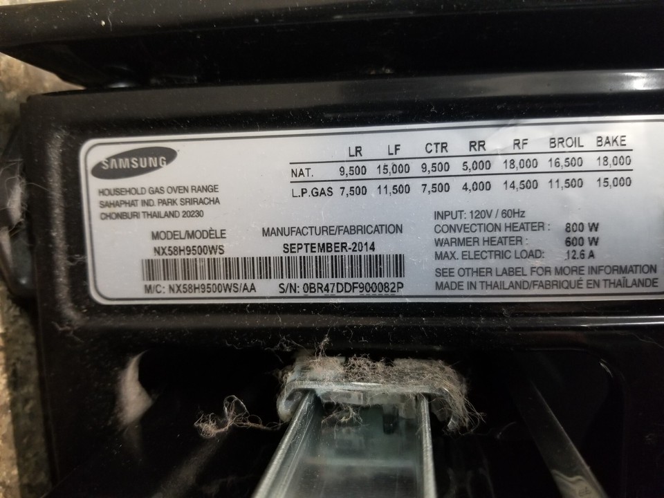 Genuine Samsung Range Oven Control Board Main PCB # DE92-02439J | eBay