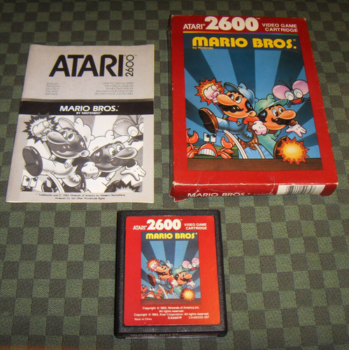 COMPLET BON ETAT - Mario Bros. Luigi ATARI 2600 VCS PAL red label ...