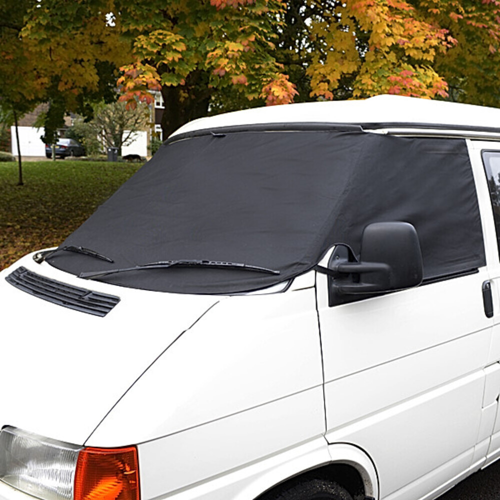 VW TRANSPORTER T4 FROST COVER SCREEN WRAP WINDSCREEN TAILORED BLACK 117 ...