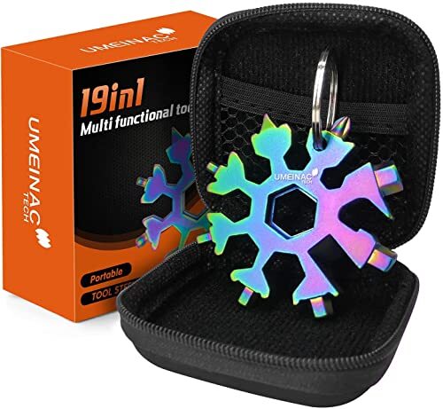 19 In 1 Snowflake Multitool Keychain Multi Tool Snowflake Multitool Key ...