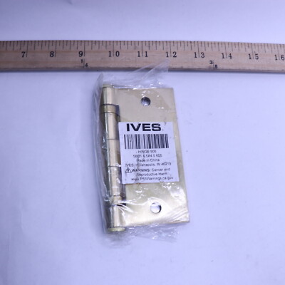 Ives 5 Knuckle Ball Bearing Full Mortise Hinge Steel 4.5" x 4.5" | eBay