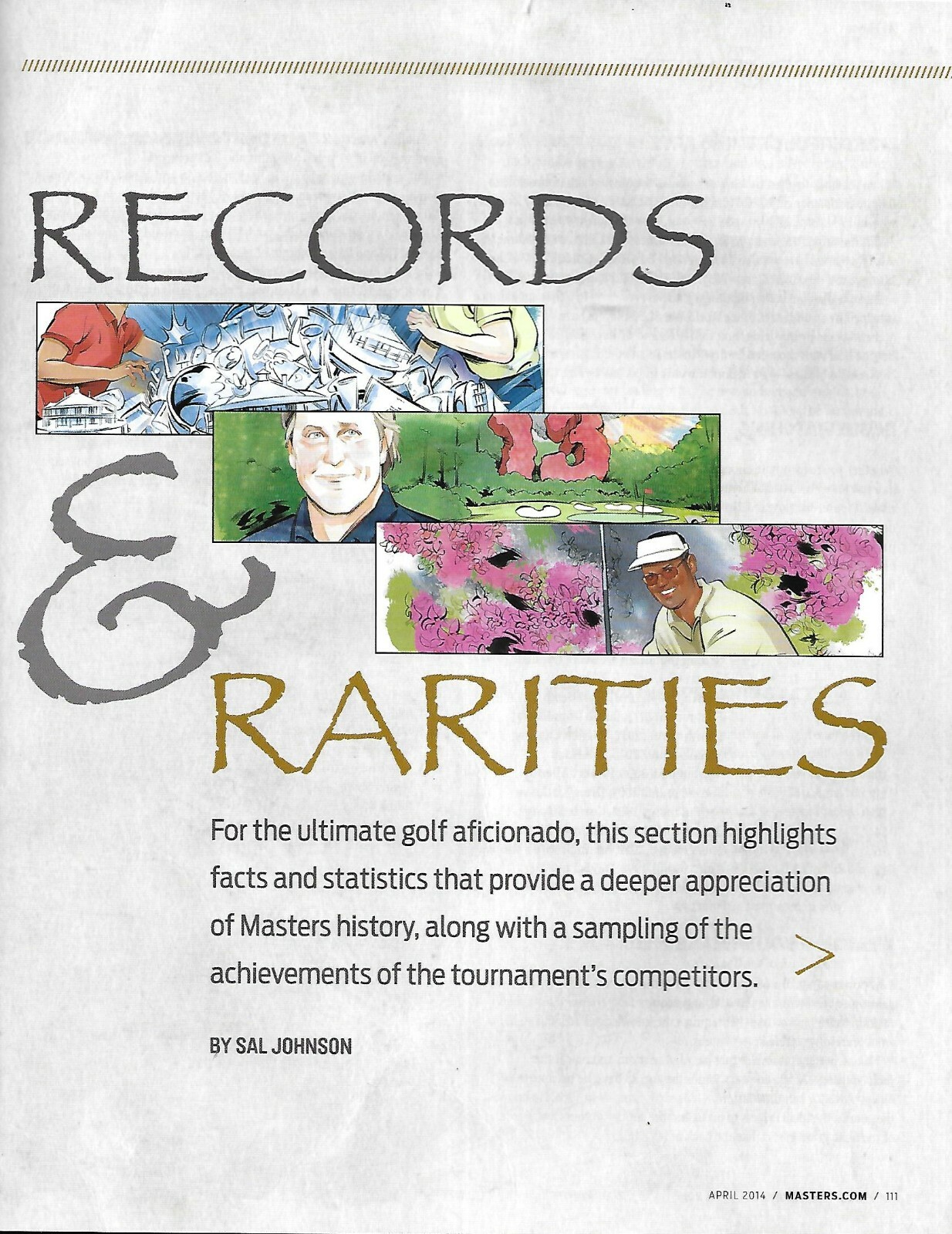 Masters Journal Magazine Best Golf Courses Augusta National Adam Scott ...