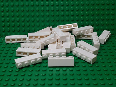 ** 25 CT LOT ** Lego NEW white 1 x 4 standard brick pieces Lot of 25 | eBay