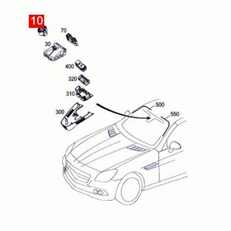 A2049014504 Car Rain Wiper Light Sensor for 204 E-Class 212 - GLA B5010 ...