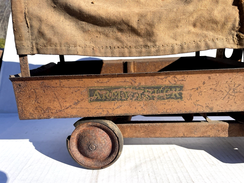 Antique Mack Jr. Toy Army Truck with Canvas Top | eBay