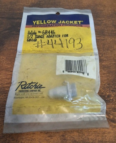 Yellow Jacket 60446 1/2 Swage Adapter For 60440 | eBay