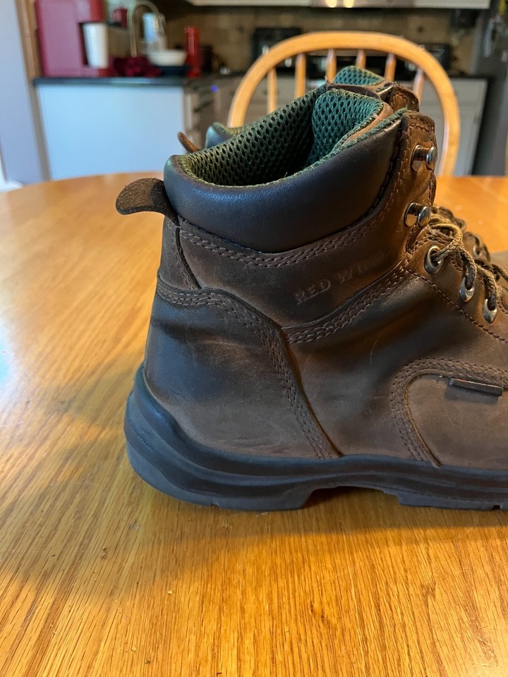 RED WING Waterproof Work Boots ASTM F2892-18 EH Men Size 9.5D Stock 435 ...