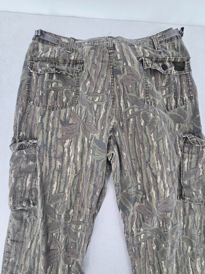 Realtree Pants Cargo Pants XL Green Ripstop Camouflage Hunting ...