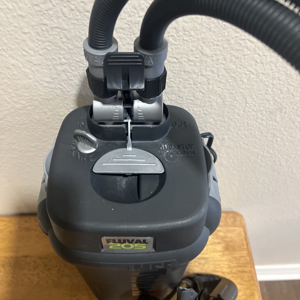 Fluval 205 External Canister Filter Set 180 GPH for Tanks Up to 40 ...
