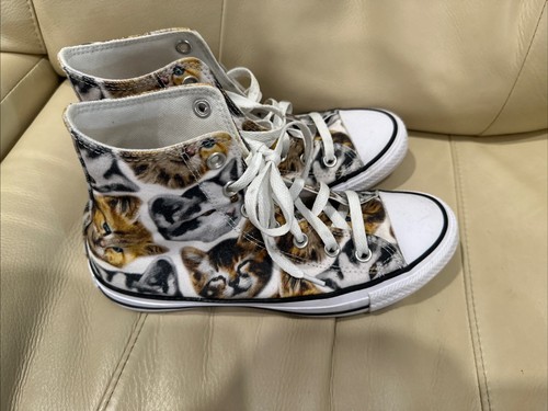 Converse Chuck Taylor All Star High Cat Heads Womens 8 Rare And ...