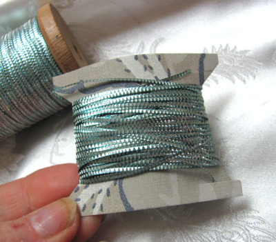 Antique Real Metal Embossed Thread Tinsel France French Fly Tying 10 ...