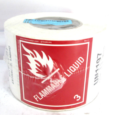 LABELMASTER ETHSNVP6-00054755-RPO-151776 Flammable Liquid Label ...