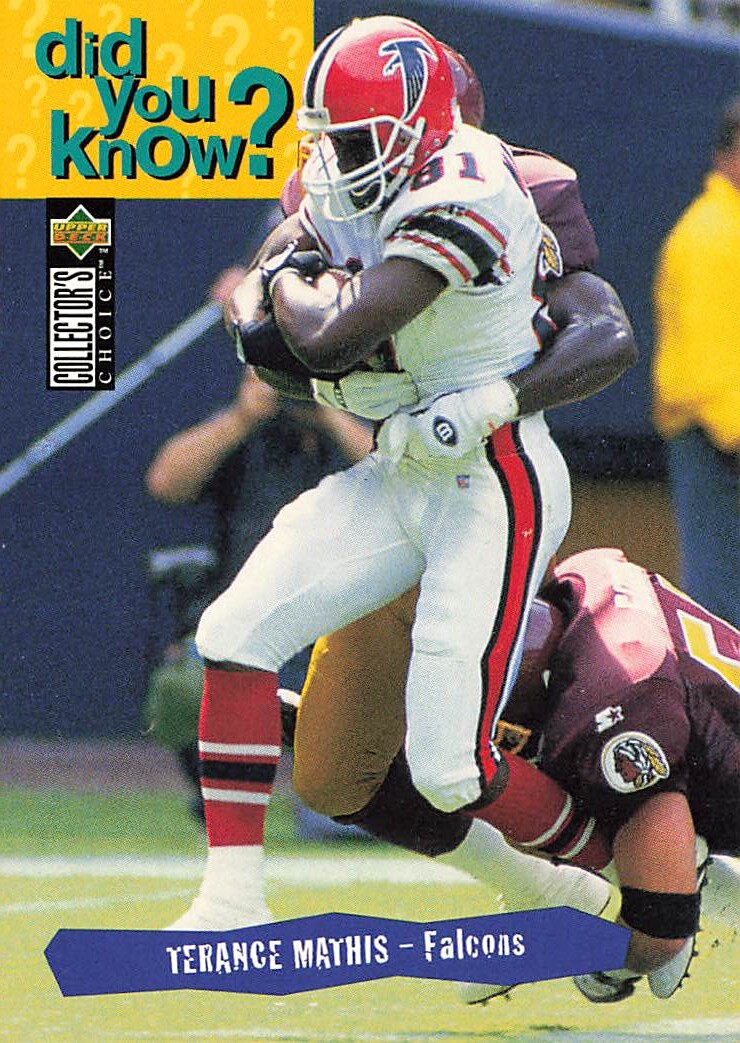 1995 Collector's Choice #40 Terance Mathis Atlanta Falcons | eBay