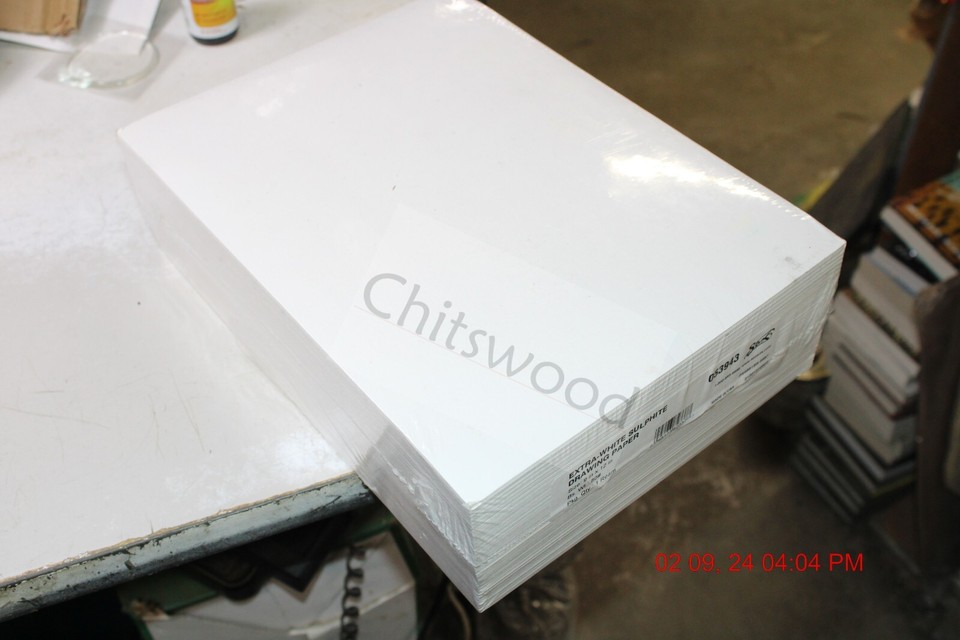 2X Sax Sulphite Drawing Paper, 90 lb, 9 x 12 Inches, Extra-White, 1000 ...