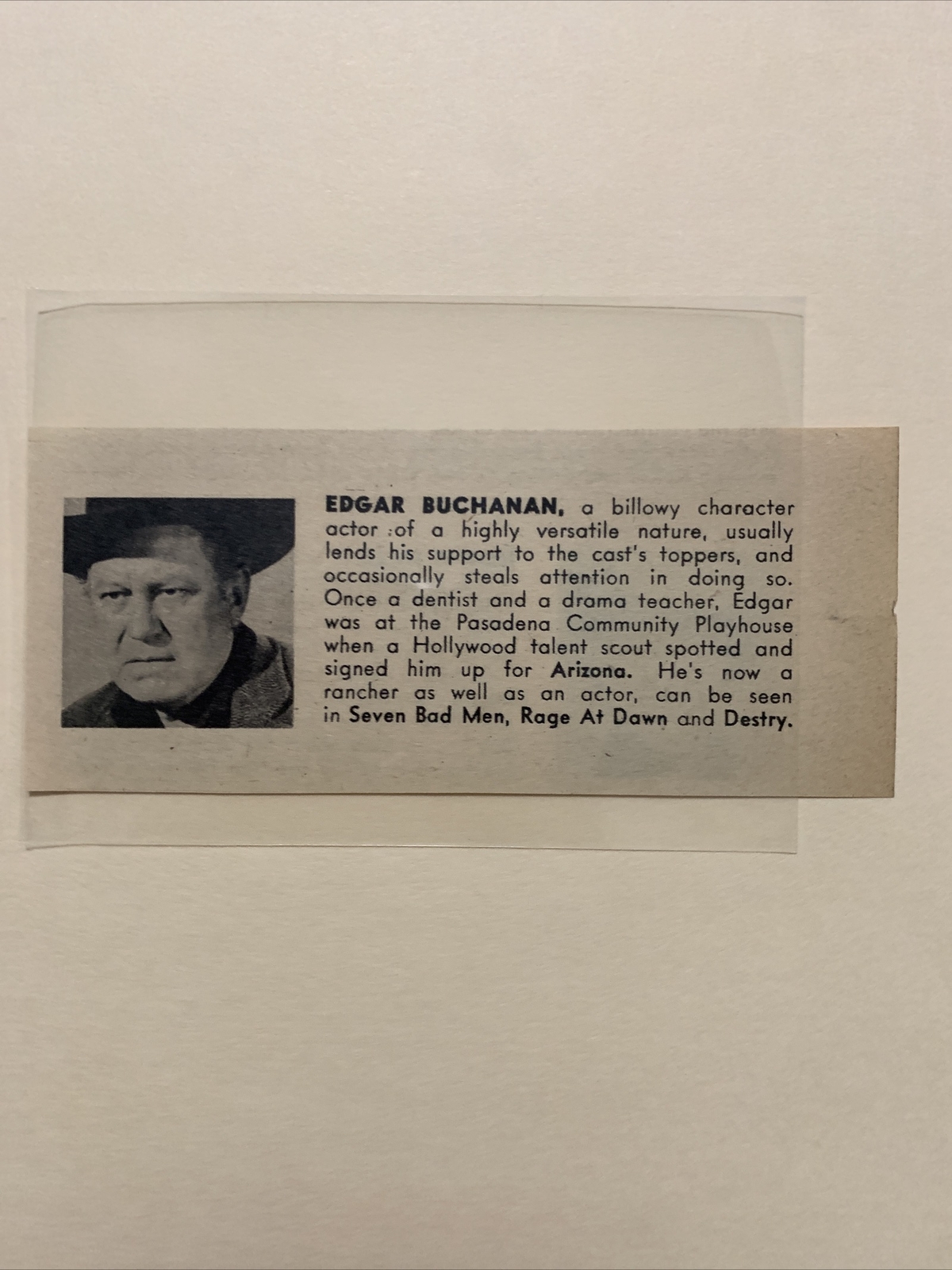 Edgar Buchanan Destry & Monte Hale Home On The Range 1956 Hollywood ...