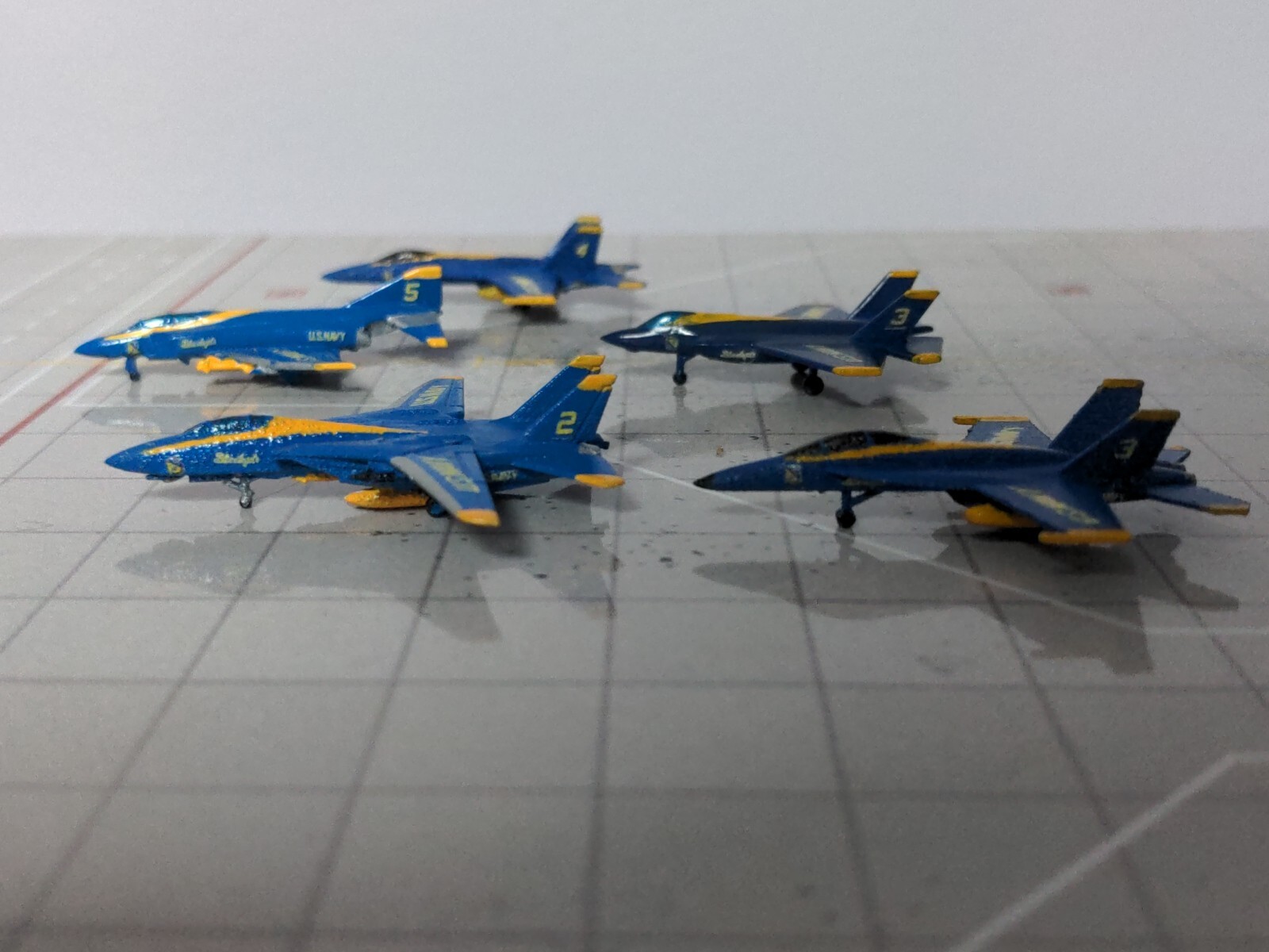 1:400 BLUE ANGELS 5 PC SET F-18C F-14D F-18E F-35C F-4J RESIN CUSTOMS ...