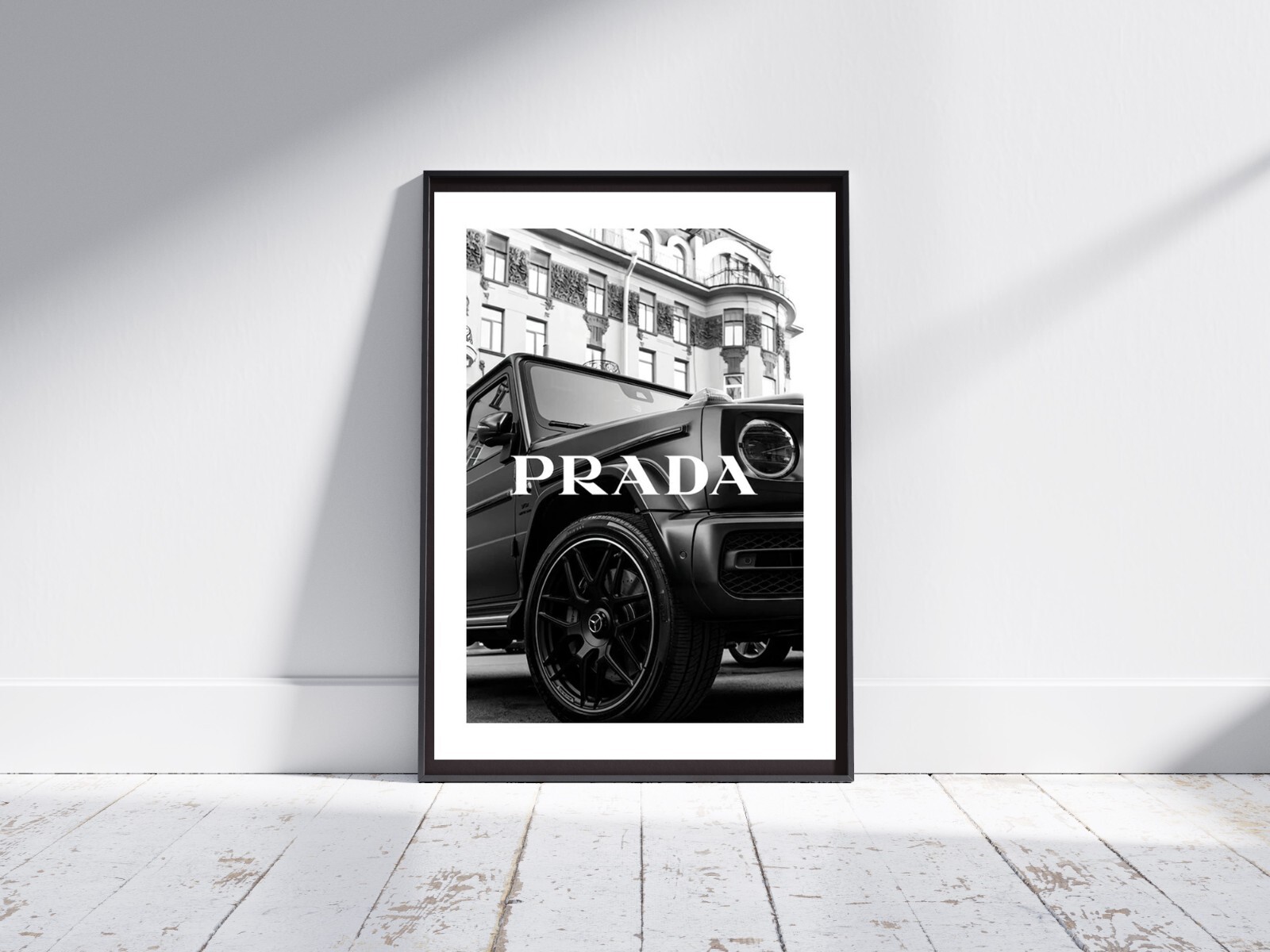 Prada G-Wagon - Designer Fashion - B&W Wall Art Poster Print - A5 A4 A3 ...