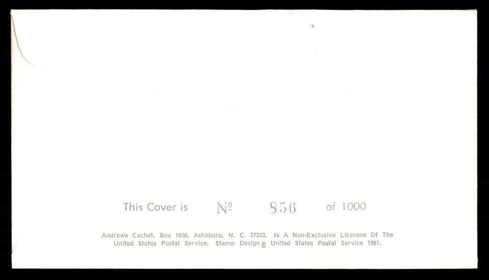 MayfairStamps US FDC 1981 Tennessee Booklet Pane "C" Rate 20 Cents ...