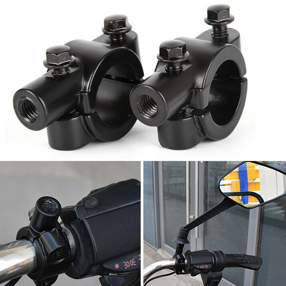 Motorcycle Rear View Mirrors+10mm Adaptor For Honda Rubicon 500 Rancher ...