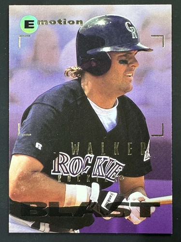1995 Fleer Emotion Baseball Larry Walker Rockies Blast 126 | eBay