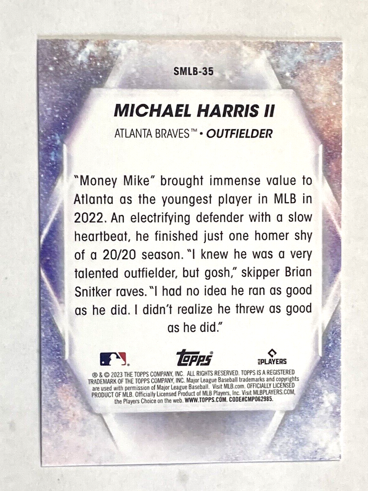 2023 Topps Michael Harris II Stars Of The MLB Rookie Card #SMLB-35 ...