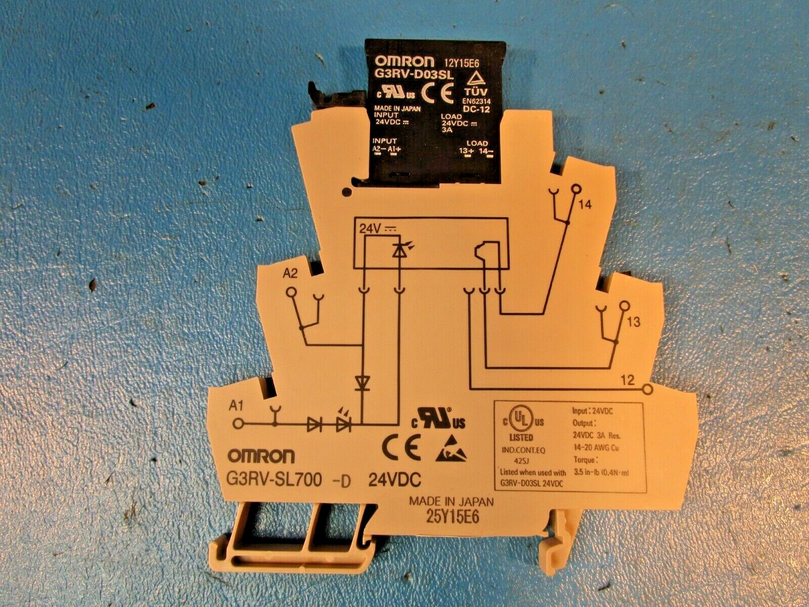 Omron, G3RV-SL700-D Solid State Relay w/ G3RV-D03SL, Japan | eBay