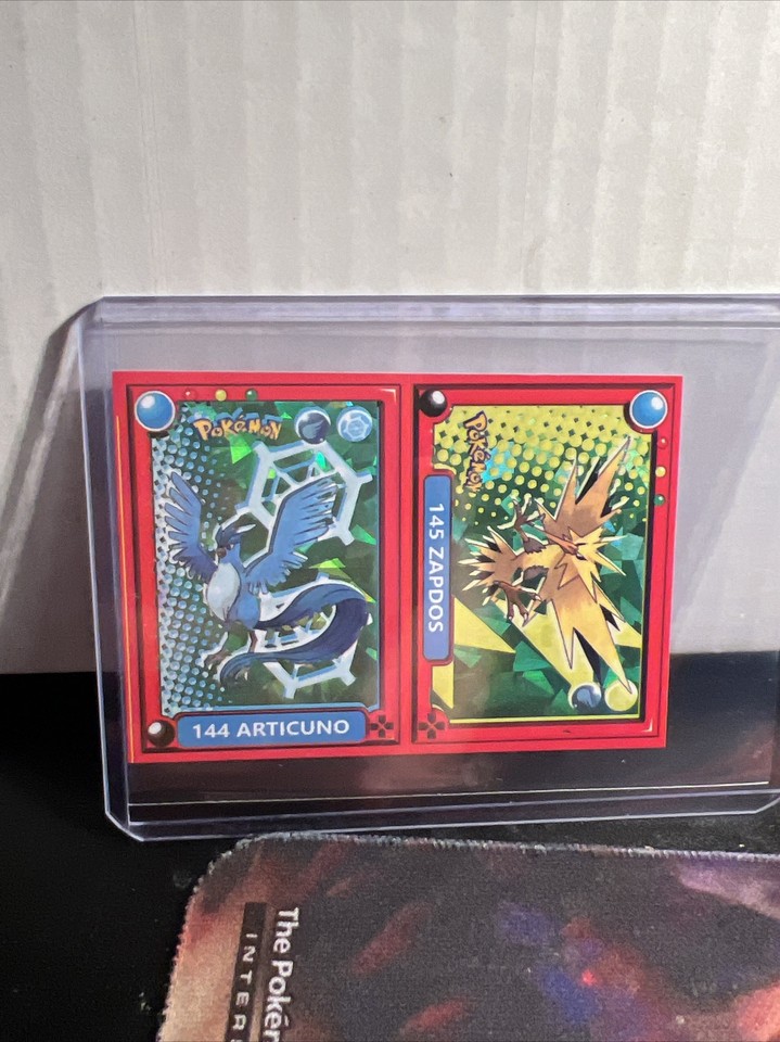 POKEMON POKEDEX Sticker EF #144-145 ARTICUNO / ZAPDOS 2022 PERU ICE ...