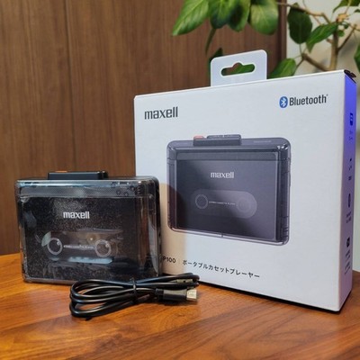 maxell MXCP-P100 Portable Cassette Player Bluetooth Black MXCP-P100BK ...