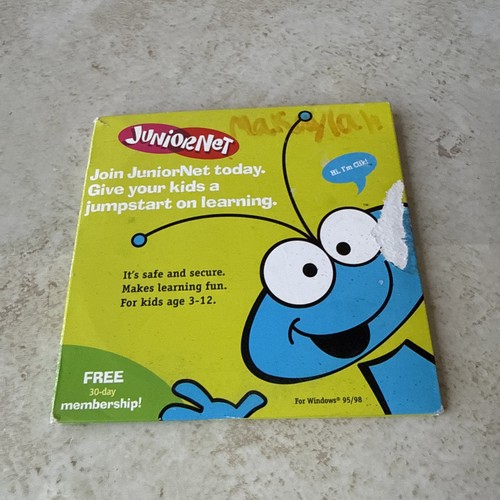 JuniorNet software just for kids (collectable item) 1999. Windows 95/98 ...