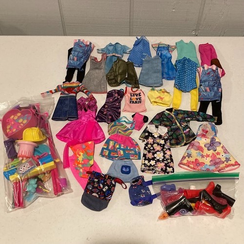 LOT of Vintage BARBIE 1990’s Clothing + Shoes + Accessories Fasionista ...