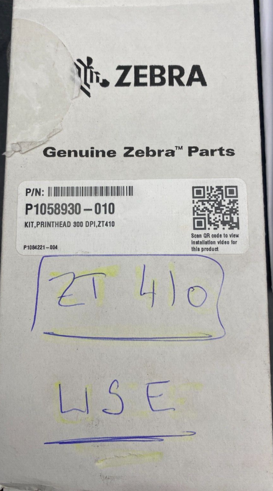 GENUINE ZEBRA PARTS ZT 410 41001-97 REV 0A PRINTHEAD | eBay