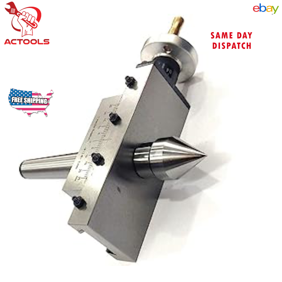 Taper Lathe Turning Attachment Cross Slide 2MT Shank With Revolving ...