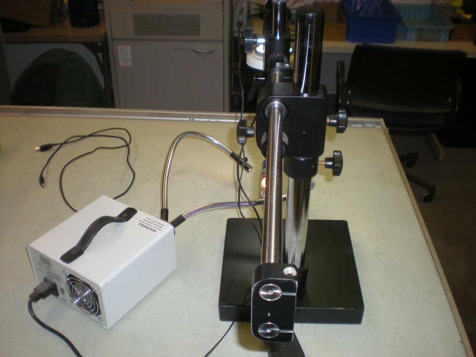 Espa Camera w/2-1/8" screen on Omano Double Boom Stand with Auxiliary ...