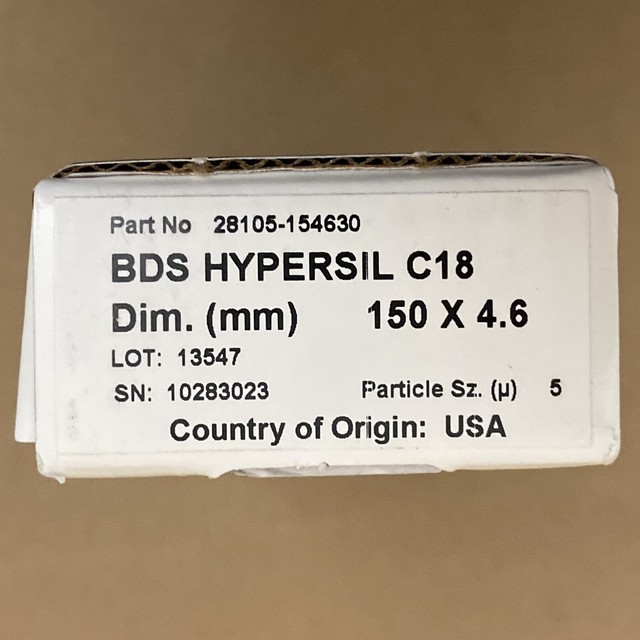Thermo Scientific 28105-154630 BDS Hypersil C18 150 X 4.60mm 5u Column ...
