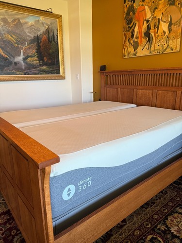 TOP OF THE LINE SLEEP NUMBER CLIMATE 360 SPLIT KING WITH HEATING AND ...