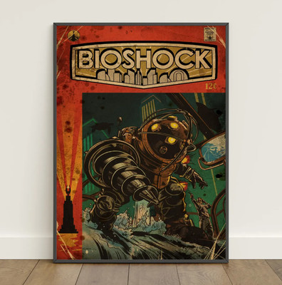 BioShock Poster | Retro Print | Wall Art | Kraft Paper Print 4 | eBay
