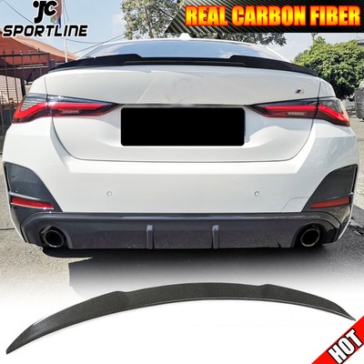 REAL CARBON Rear Trunk Spoiler Boot Wing For BMW G26 430i 440i I4 4 ...
