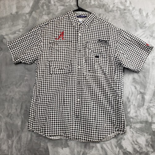 PFG Shirt Columbia Short Sleeve Alabama Crimson Tide Size M Hounds ...