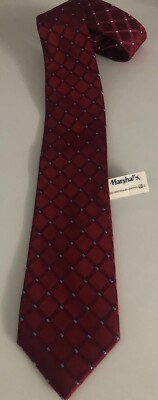 Forsyth of Canada 100% Silk Men's Red Geometric Necktie NWT | eBay